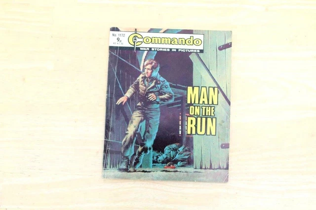 COMMANDO WAR STORY No. 1172 MAN ON THE RUN 1977 Comic Picture Story EUR ...