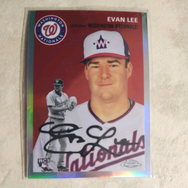 EVAN LEE 2023 Topps chrome platine anniversaire réfracteur recrue ...