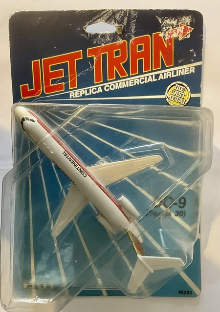 ERTL JET TRAN DC-9 (Series 30) Continental. Diecast Metal (1988) BOXED ...