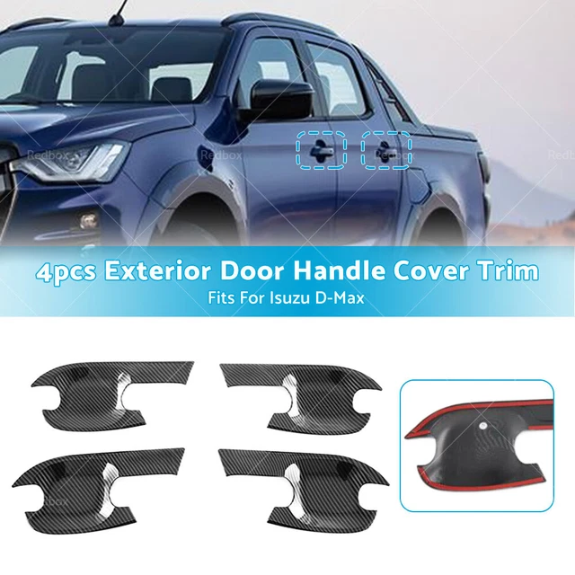 FOR ISUZU D-MAX Dmax 2021-2022 Carbon Fiber Exterior Door Handle Bowl Cover Trim £26.95 ...