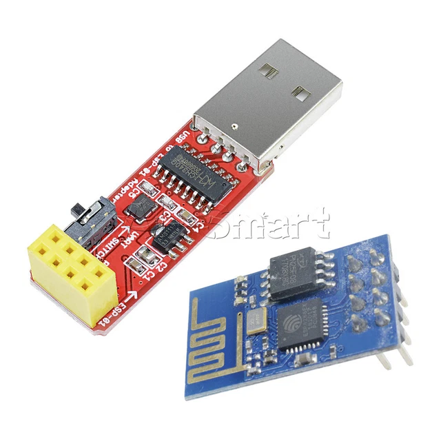 ESP-01/01S USB VERS ESP8266 avec module adaptateur Wifi sans fil pilote ...