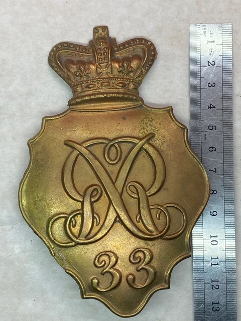 BRITISH ARMY NAPOLEONIC Wars 33rd Regiment of Foot Shako Plate £35.00 ...