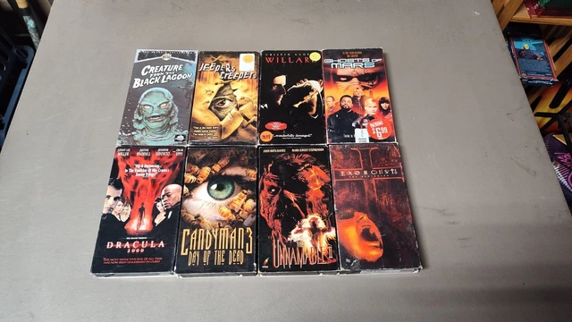 HORROR VHS LOT - Creature from the Black Lagoon Jeepers Creepers The ...
