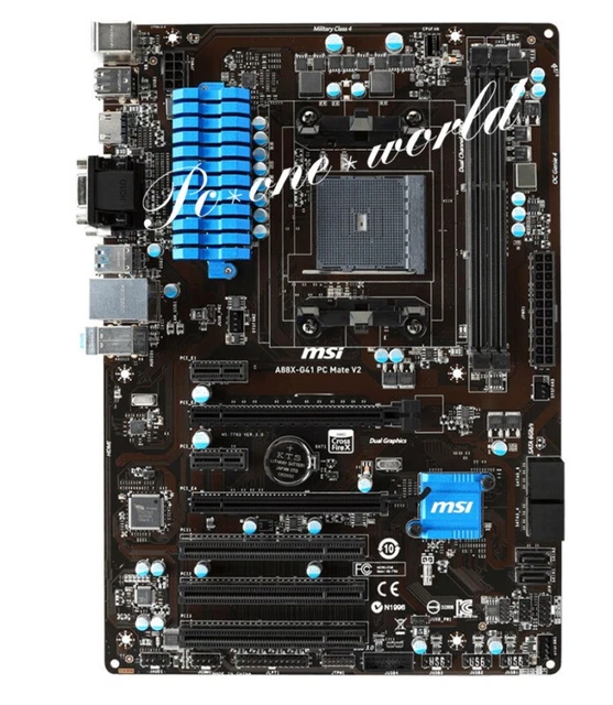 MSI A88X-G41 PC MATE V2 Motherboard AMD A88X Socket FM2+ DDR3 DIMM HDMI ATX £106.97 - PicClick UK