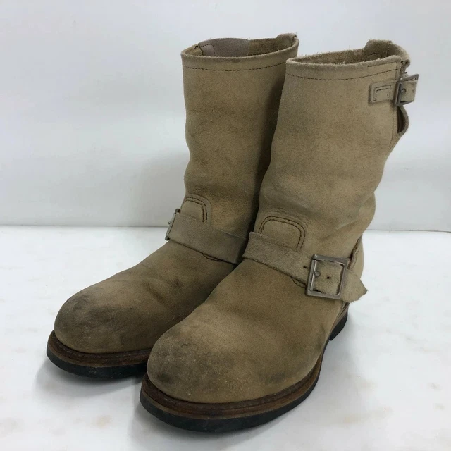 [USED] RED WING Suede Engineer Boots Beige Men's Boxless Size Unknown ...