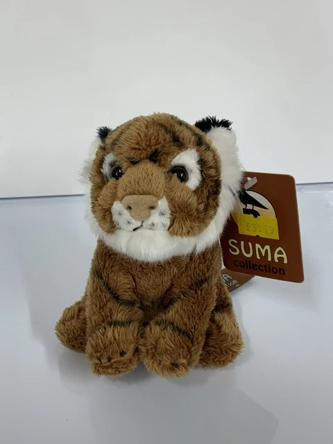 RAVENSDEN TIGER SOFT Toy Sitting Suma Plush Animal Cuddly 13cms New £5. ...