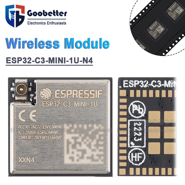 ESP32-C3-MINI-1U-N4 2.4GHZ WIFI+BLUETOOTH BLE5.0 Wireless Module IC ...