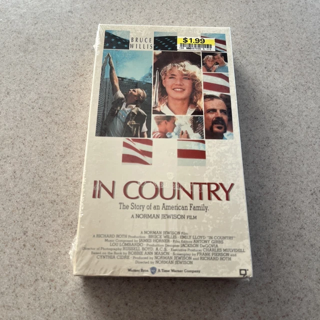 IN COUNTRY (VHS, 1989) Bruce Willis Emily Lloyd Sealed Watermark Warner ...