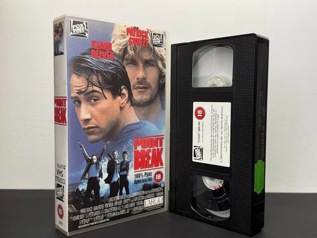 POINT BREAK - Patrick Swayze, Keanu Reeves - PAL VHS Video Tape (A289 ...