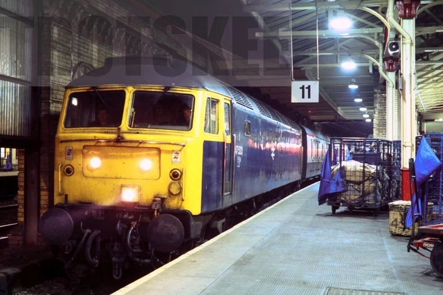 35MM SLIDE BRITISH Railways Diesel Loco 47523 Class 47 Crewe 1985 Orig ...