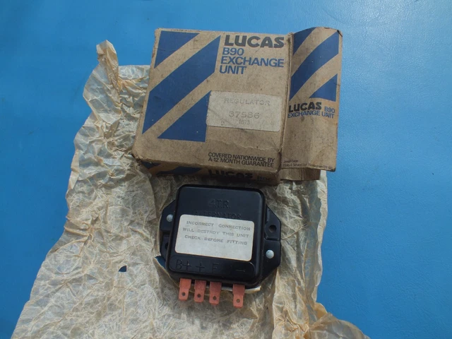 LUCAS 37586, 4TR regulator , Triumph TR5, TR6, MGB, Jaguar, Rover £44. ...