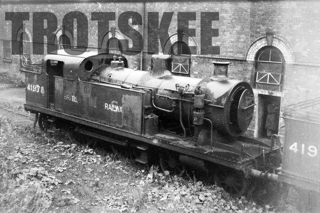 LARGER NEGATIVE BR British Railways Steam Loco 41978 Class 79 Carlisle ...
