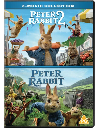 PETER RABBIT/PETER RABBIT 2 (DVD) Sam Neill Domhnall Gleeson Rose Byrne ...