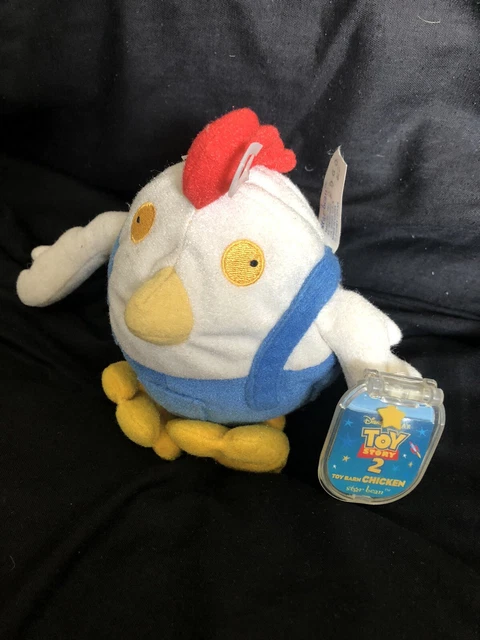 DISNEY PIXAR TOY Story 2 Chicken 8” Starbean Soft Beanie Toy, Rare ...
