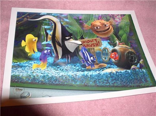 DISNEY PIXAR FINDING Nemo The Tank Gang Gold Seal Lithograph £19.39 ...