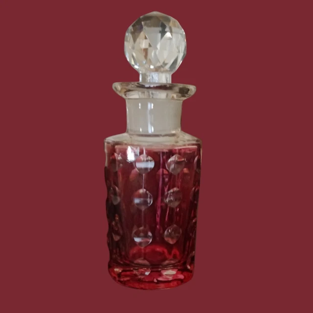 ANCIEN FLACON DE Parfum Fin 19eme, Couleur Canneberge EUR 49,00 ...