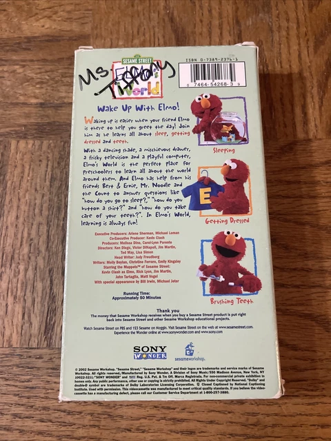 SESAME STREET WAKE Up With Elmo VHS EUR 45,73 - PicClick FR