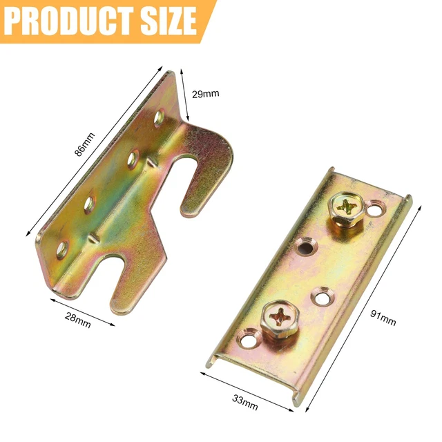 SUPPORT DE RAIL de Lit 4 Ensembles Connecteur de Lit Supports de ...