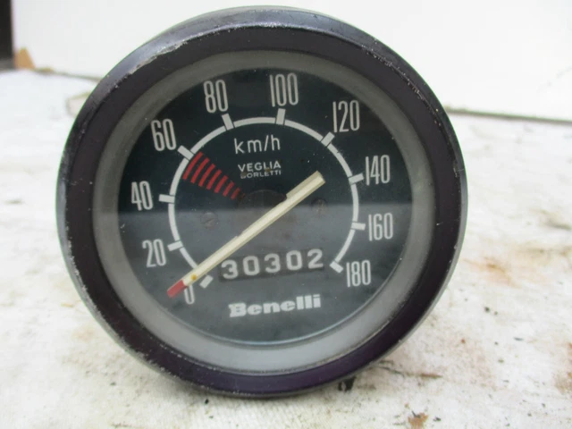 BENELLI 125 2C Tacho 180 km/h Cockpit Armatur Bj.74 2 c - Motobi Moto ...