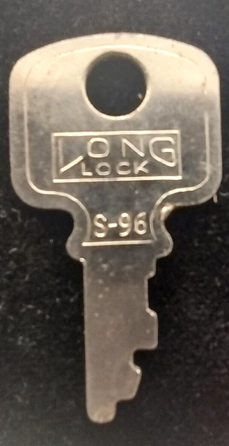 VINTAGE KEY LONG Lock S-96 Pet'G VA Appx. 1.5” Desk Keepsake Box ...
