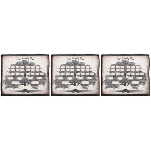 3X GENEALOGY CHART Family Tree Poster Family Tree Chart Family Tree ...