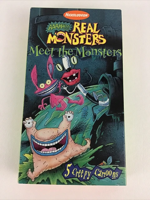AAAHH REAL MONSTERS Night Out VHS 1997 Nickelodeon 90s Cartoon Episodes ...