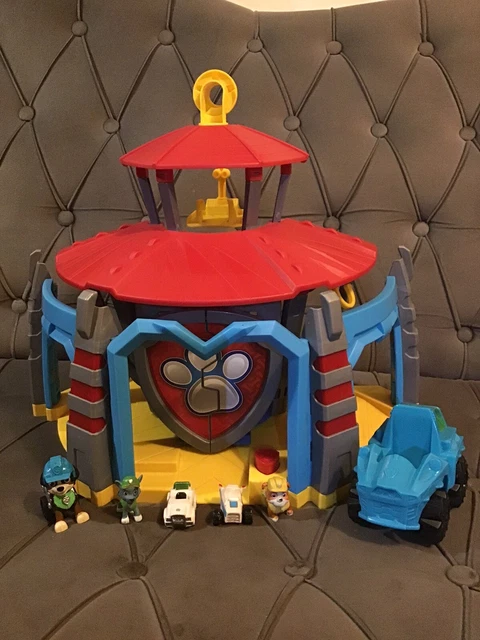 PAW PATROL DINO Rescue HQ Tower Playset With Sounds Rex & Vehicle And ...