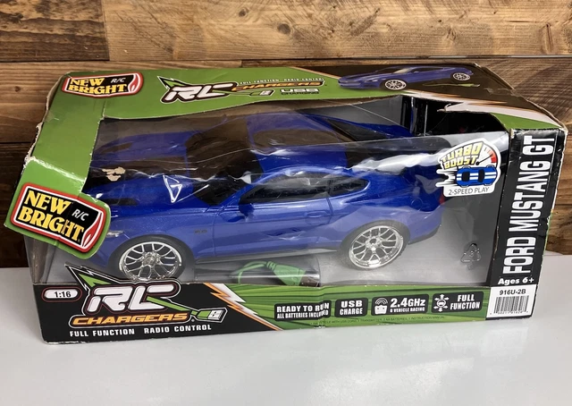 NEW BRIGHT REMOTE Control RC Full Function Ford Mustang GT 1:16 916U-2B ...