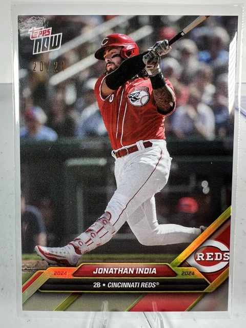 LAMINA D'ORO 2024 Topps Now Road To Opening Day /24 Jonathan India ...