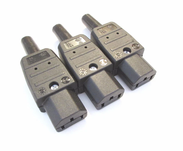 IEC CONNECTOR C13 10a Martin Kaiser Connector for mains power cables ...