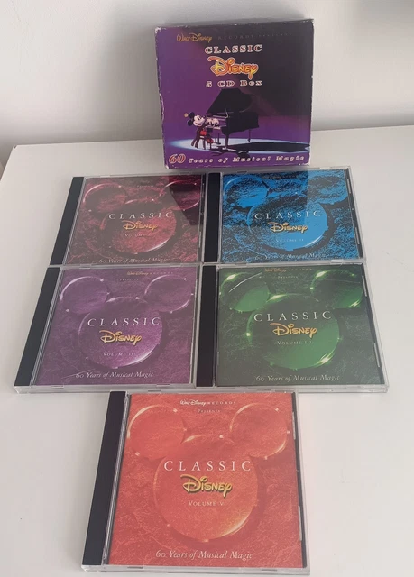WALT DISNEY CLASSIC Disney 5 CD Box. 60 Years Of Musical Magic ...