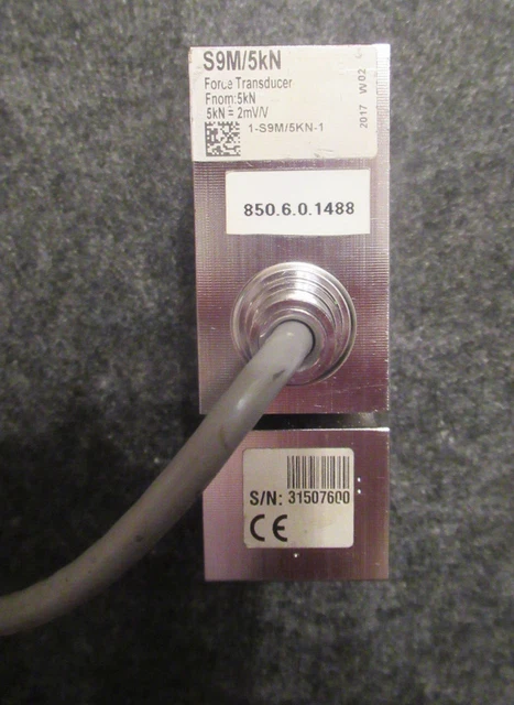 HBM S-TYPEKRAFTSENSOR FORCE Transducer S9M/5KN 5kN = 2mV/V EUR 399,99 - PicClick DE