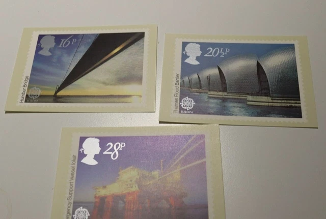 MINT 1983 GB British Engineering Achievements Phq Stamp Maxi Card Set ...