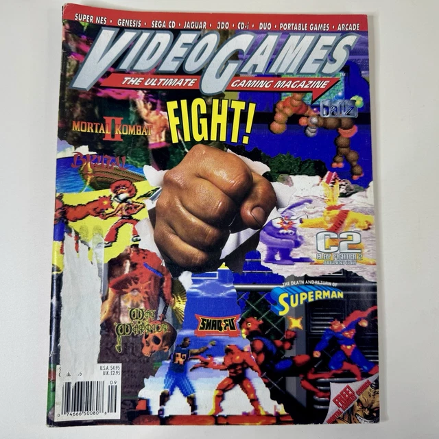 VIDEOGAMES MAGAZINE 1994 Fight Issue Mortal Kombat II ClayFighter C2 £ ...