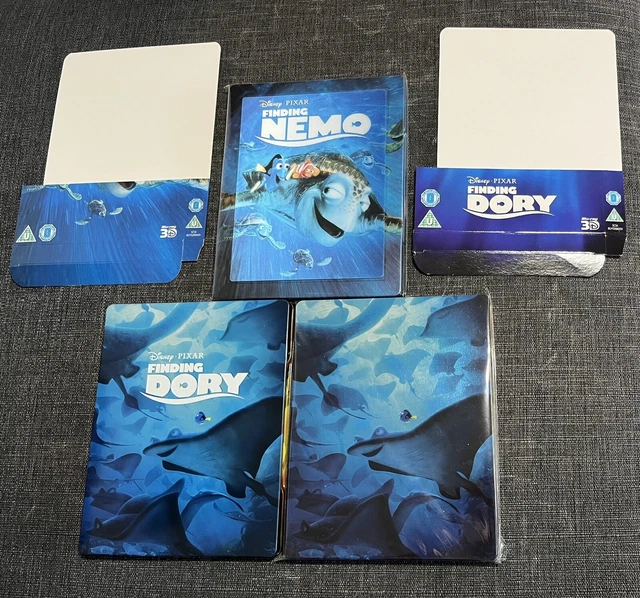 3X FINDET NEMO Dory Bluray 3D Steelbooks WIE NEU! GEPRÄGT! Disney Pixar ...