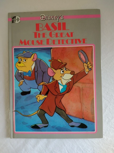 BASIL THE GREAT Mouse Detective by Walt Disney Hardcover Book 1986 £7. ...
