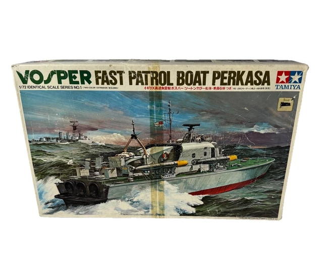 TAMIYA VOSPER FAST Patrol Boat Perkasa 1:72 Model Kit PT 7201 2200 ...