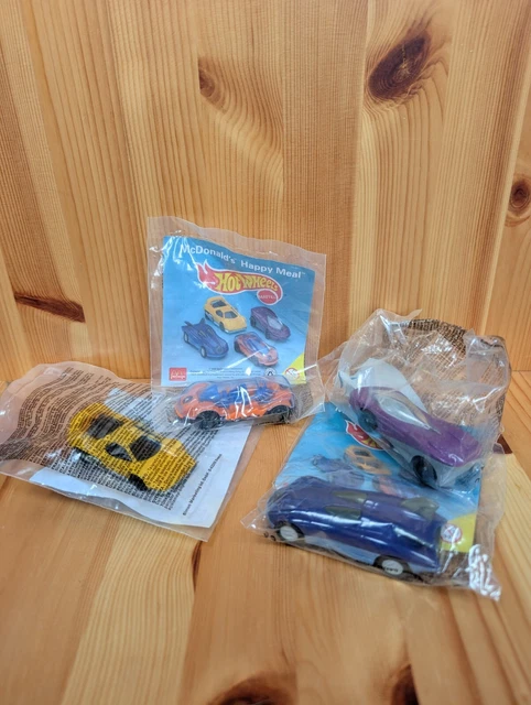 VINTAGE 1996 MATTEL McDonalds Happy Meal Toy Hot Wheels Bundle Complete Set x4 £15.00 - PicClick UK