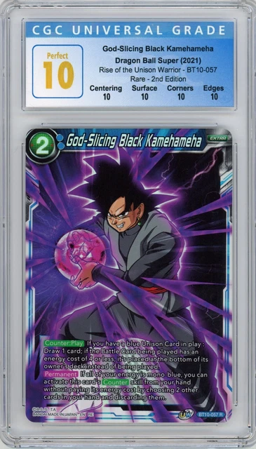 DRAGON BALL SUPER - God-Slicing Black Kamehameha BT10-057 FOIL - CGC 10 PERFECT $99.99 - PicClick AU