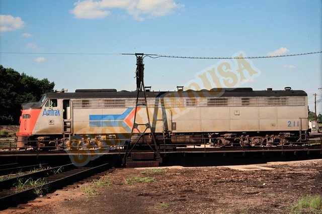 VTG 1974 TRAIN Slide 211 AMTK Amtrak Engine New Haven CT X7R075 $5.00 ...