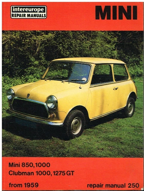 MINI MK1 MK2 850 1000 Clubman 1275Gt Elf Hornet Van 1959-78 Repair ...