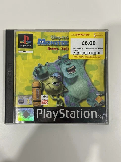 DISNEY PIXAR MONSTERS Inc Scare Island - Sony Playstation 1 PS1 PAL ...