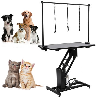 EXTRA LARGE HEIGHT Adjustable Hydraulic Dog Grooming Table Heavy Duty Z ...
