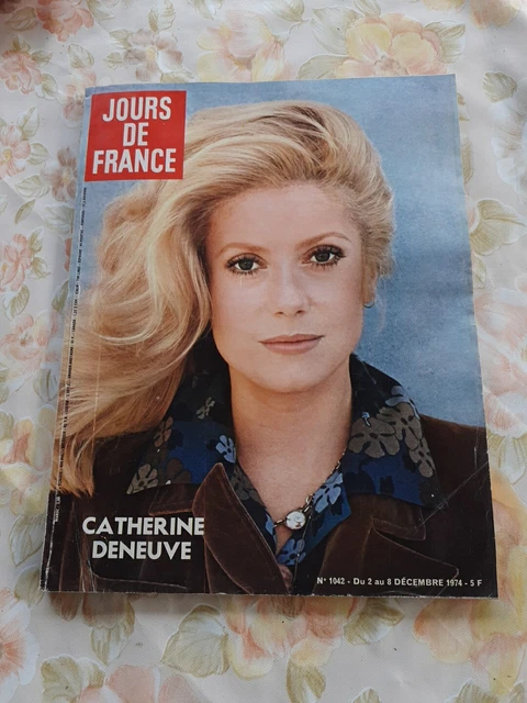 JOURS DE FRANCE Catherine Deneuve N° 1042 Décembre 1974 EUR 18,00 - PicClick FR