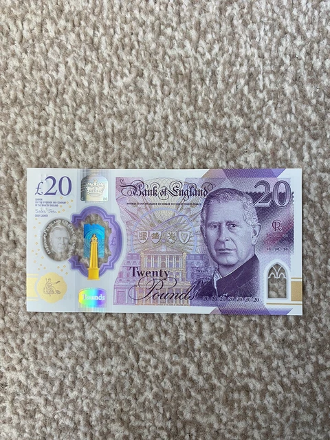 KING CHARLES £20 Bank Note Brand New Low Number £40.00 - PicClick UK