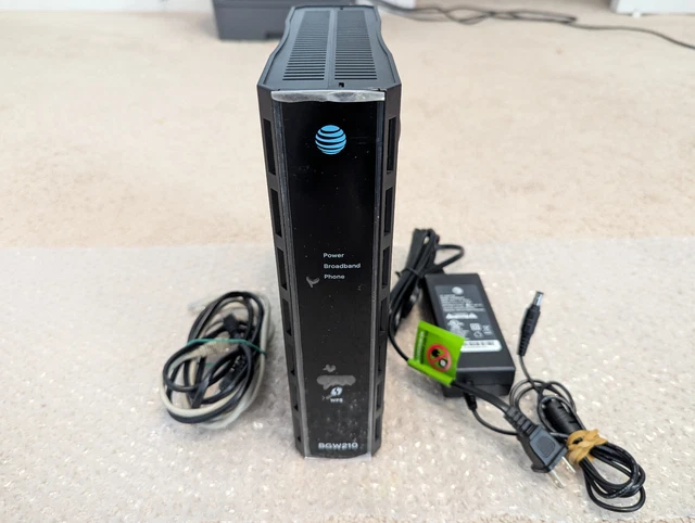NEW AT&T ARRIS BGW210-700 Gateway Modem Router WiFi + power supply & 2x ...