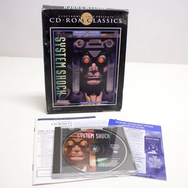 SYSTEM SHOCK PC CD ROM CLASSICS 1994 ENHANCED VERSION ORIGIN THIN BOX £ ...
