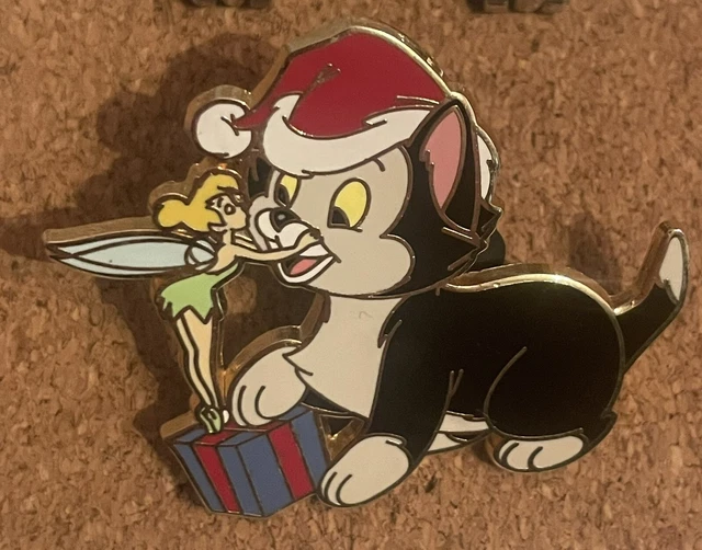 DISNEY PIN CHRISTMAS Figaro Cat Tinkerbell DLP DLRP Paris EUR 32,69 ...