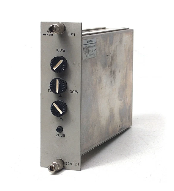 SIEMENS U271 MESS-VERSTÄRKER f. Aussteuerungs-Anzeige, Studio-Mischpult ...