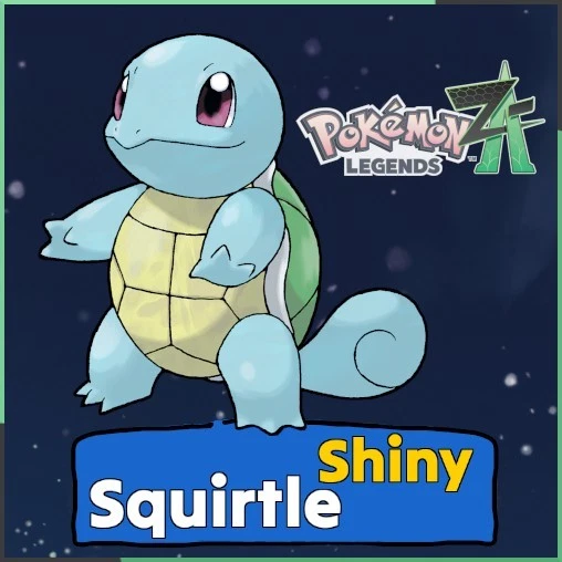SHINY SQUIRTLE KANTO Starter Pokémon Legends Z-A Blastoise Pokemon ZA PLZA £3.99 - PicClick UK